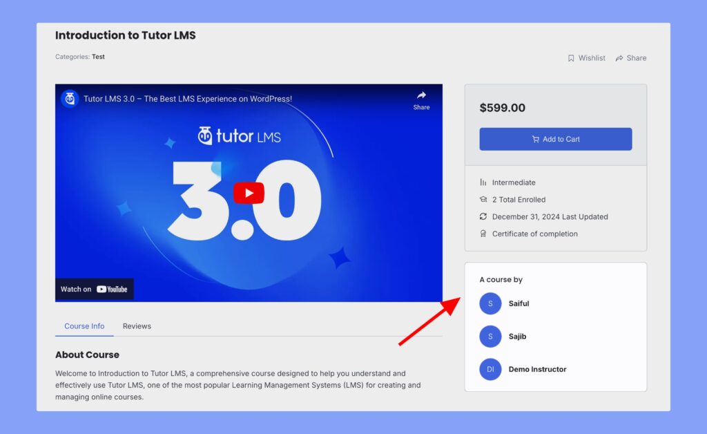 Documention | Multi Instructors