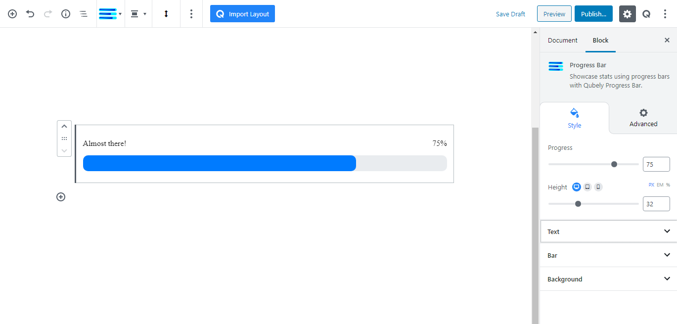 Documention | Progress Bar