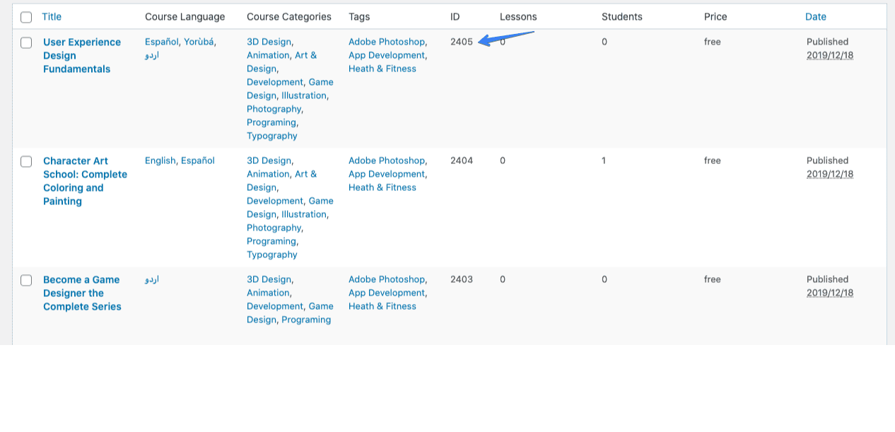 Documention | Add a Course Using Course Lessons Block