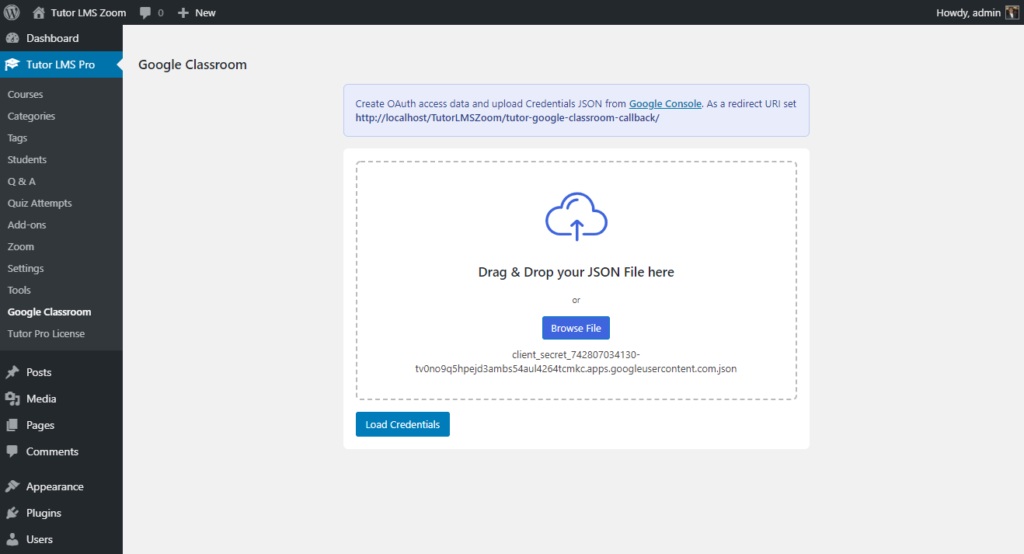 Documention | Google Classroom Integration