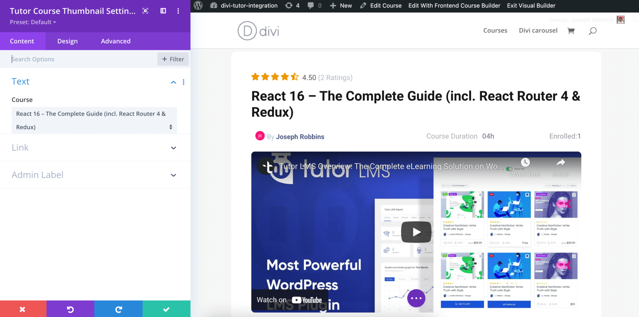 Documention | Course Thumbnail
