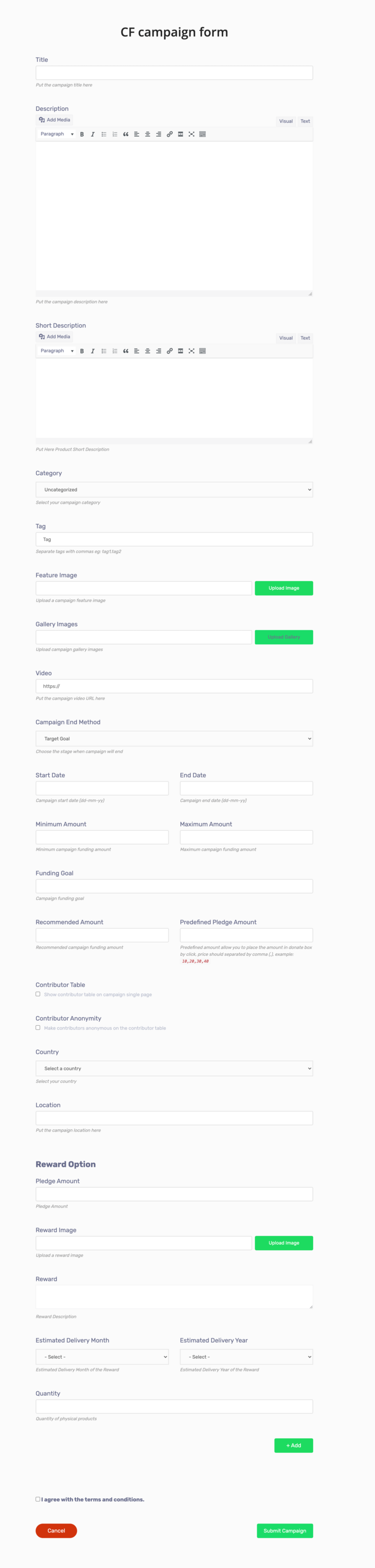 Documention | Campaign Builder