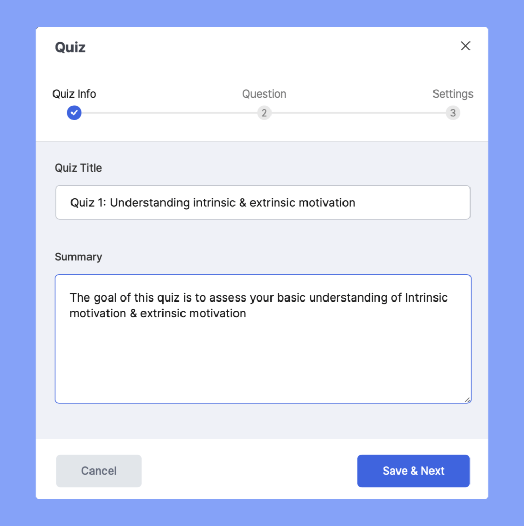How to create a quiz – ThemeGoods Documentations