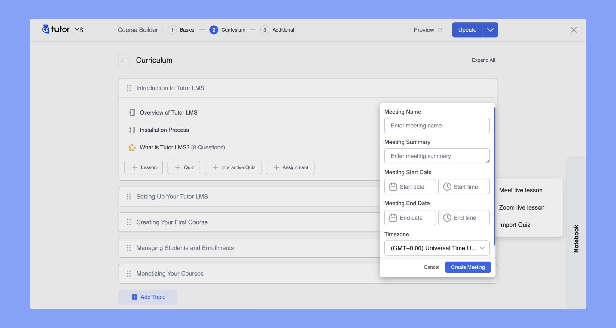 Documention | Google Meet Integration