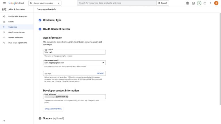 Documention | Google Meet Integration