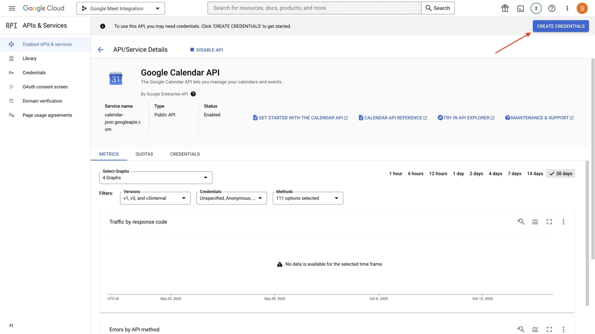 Documention | Google Meet Integration