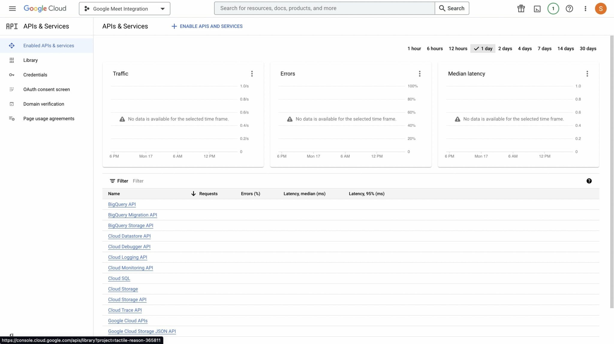 Documention | Google Meet Integration