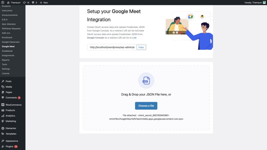 Documention | Google Meet Integration