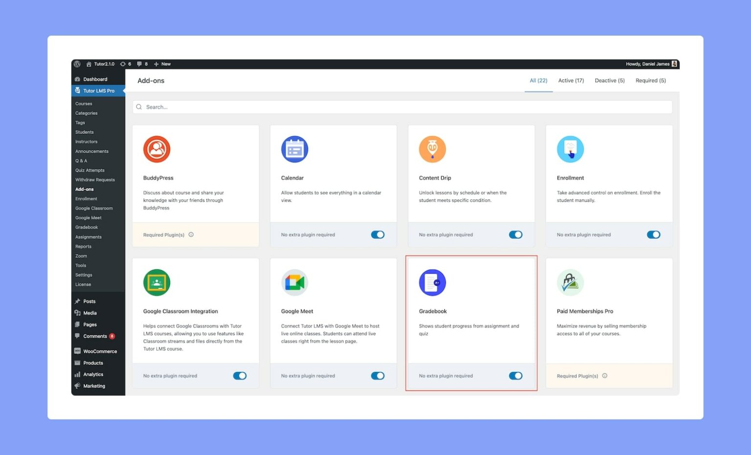 Documention | Gradebook