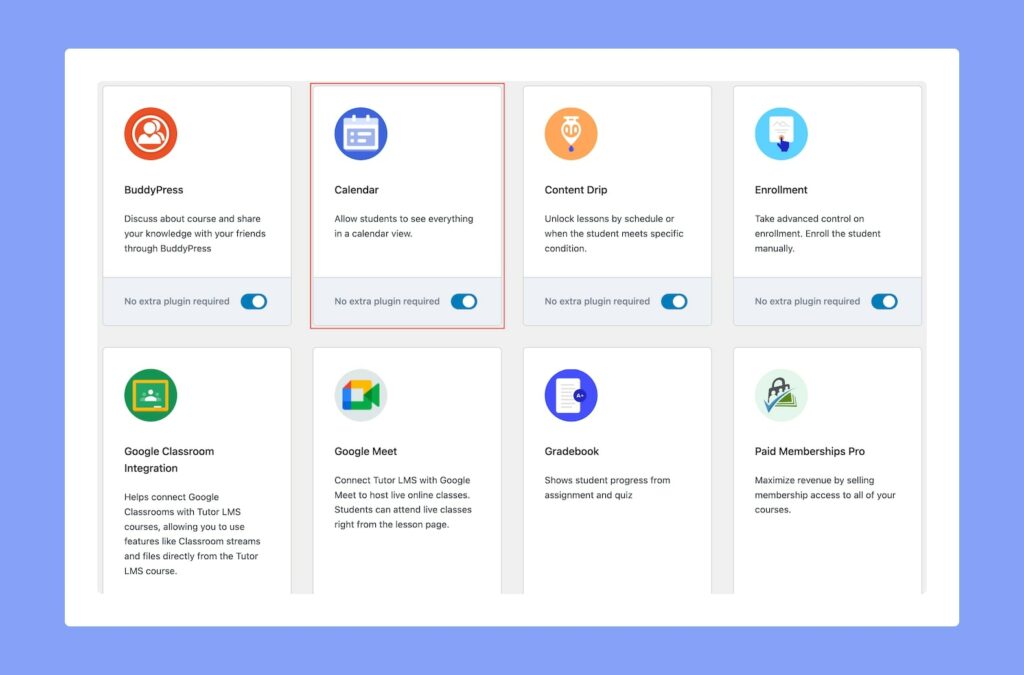 Documention | Calendar