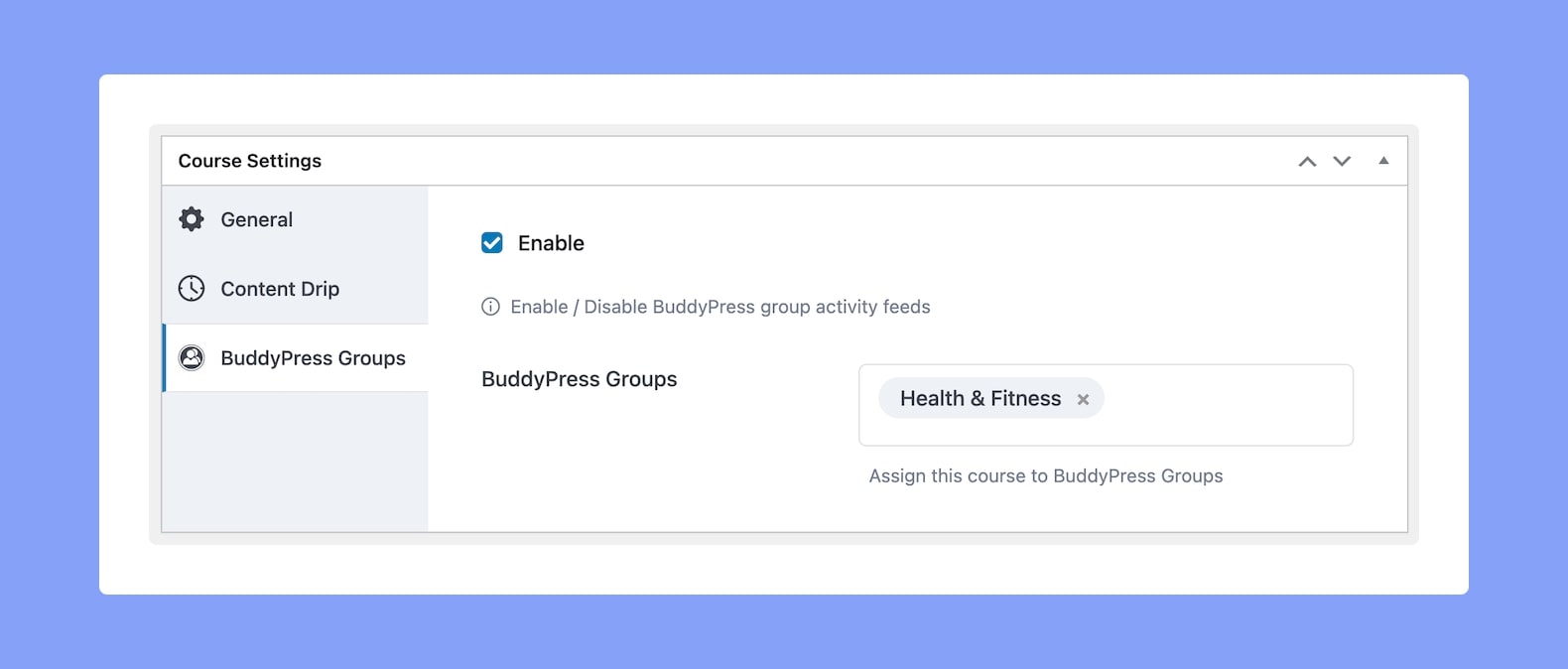 Documention Buddypress Integration