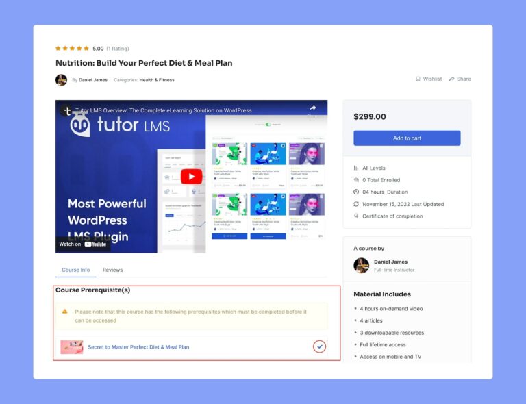 Documention | Course Prerequisites