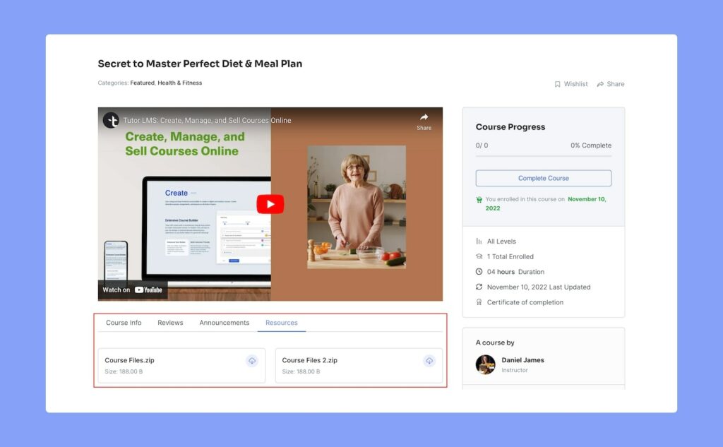 Documention | Course Attachments