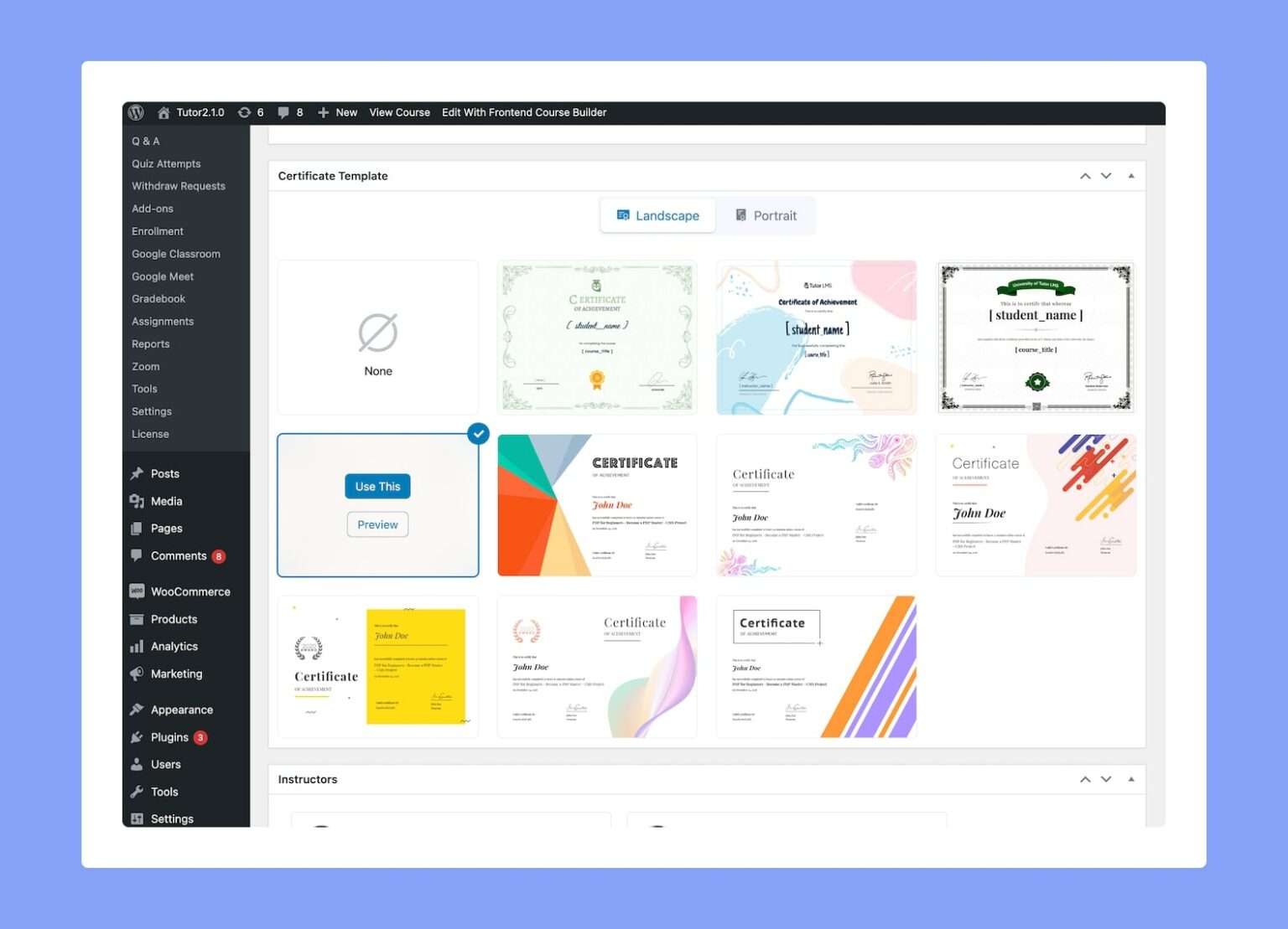 Documention | Certificate