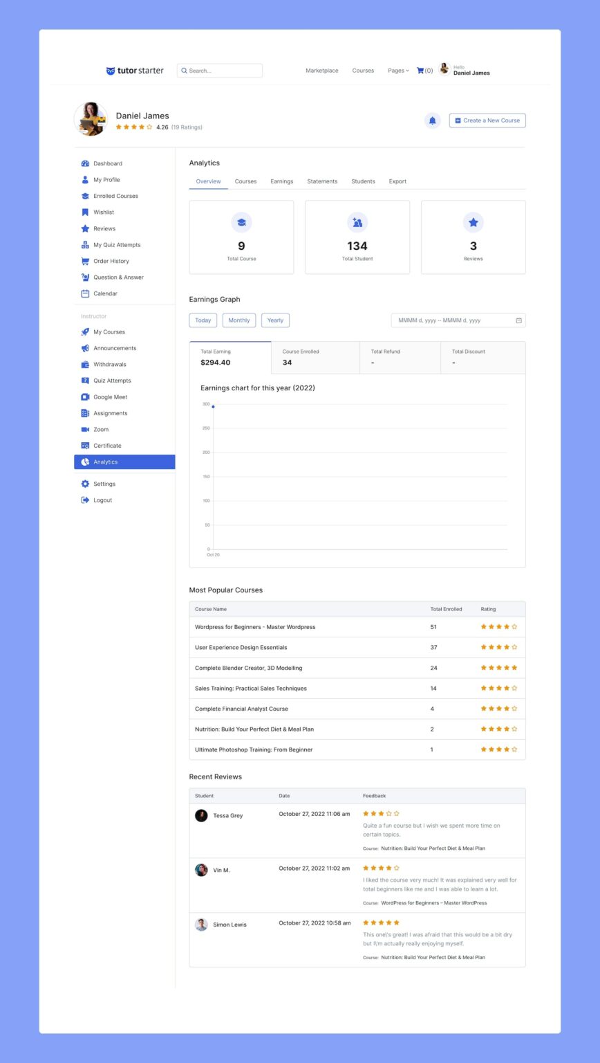 Documention | Frontend Dashboard (Instructor/Admin)