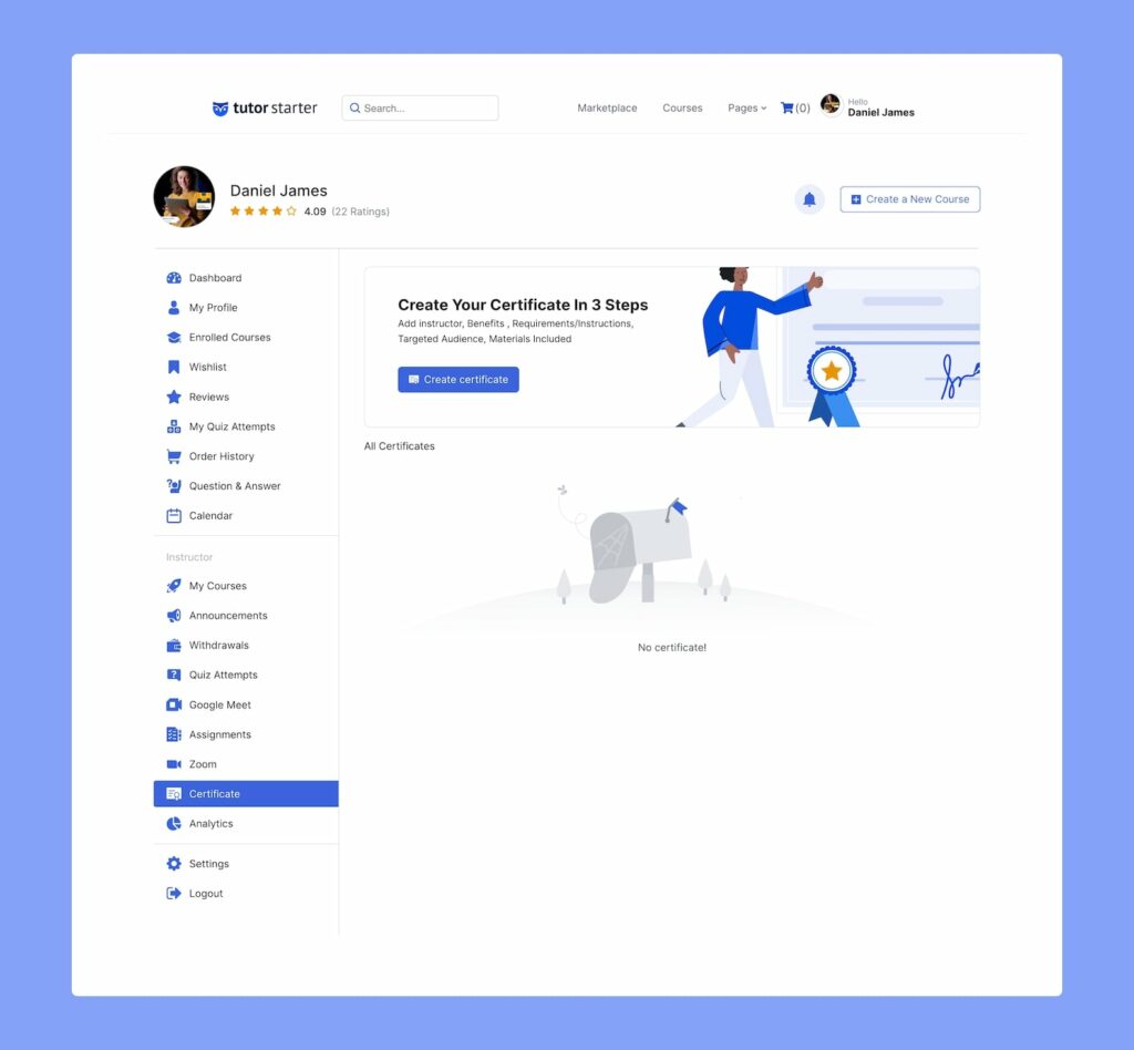 Documention | Frontend Dashboard (Instructor/Admin)