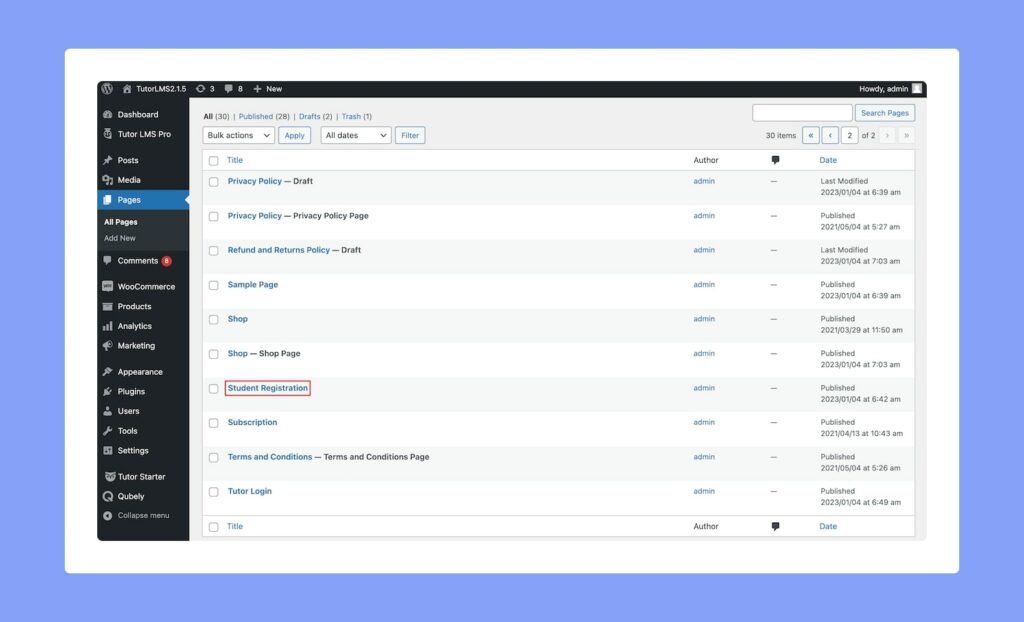 Documention | Student Signup