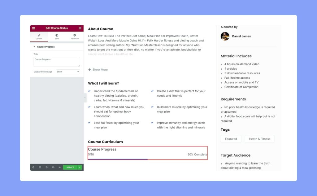 Documention | Course Status