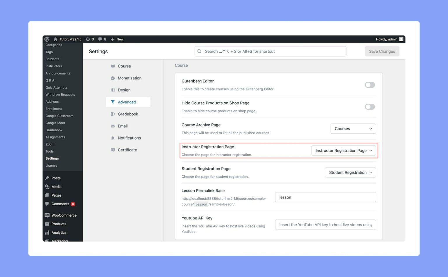 Documention | Instructor Signup
