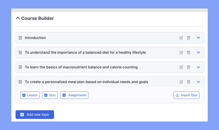 Documention | Frontend Course Builder