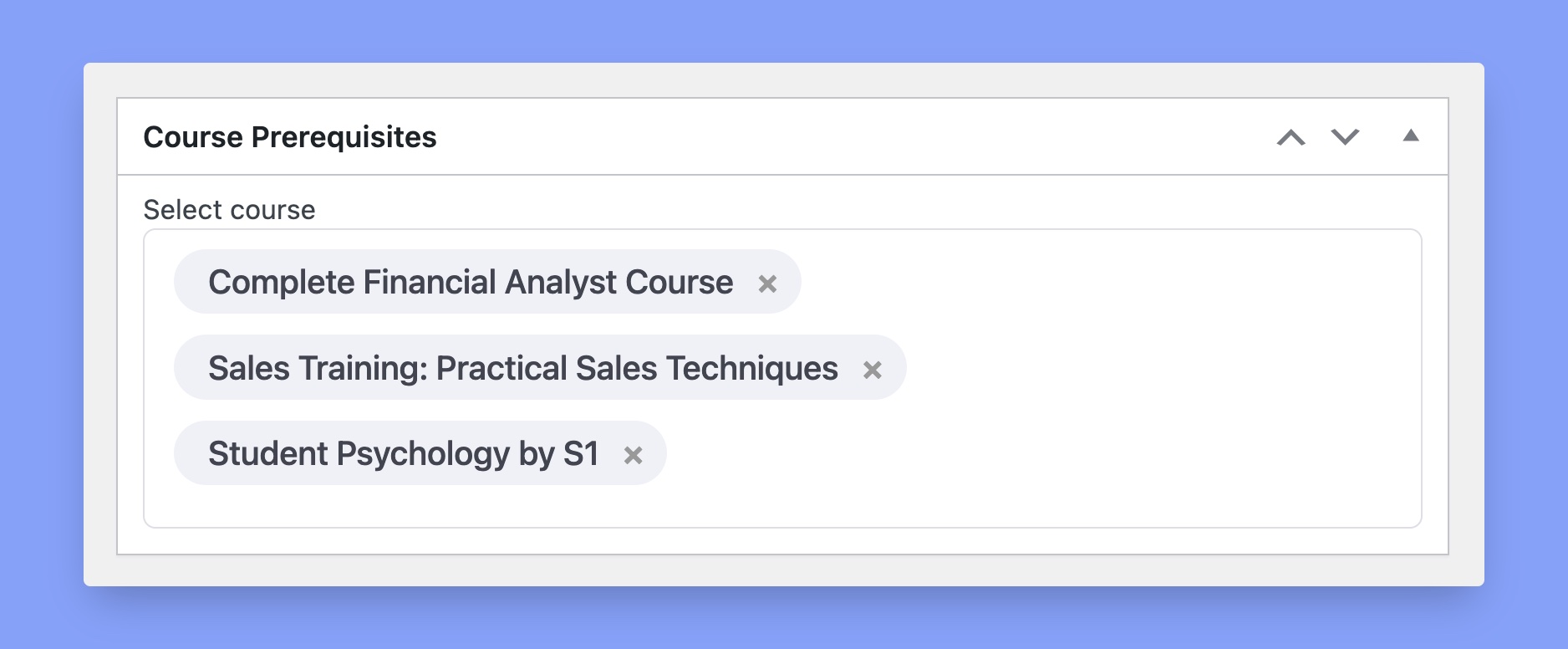 Documention | Backend Course Builder