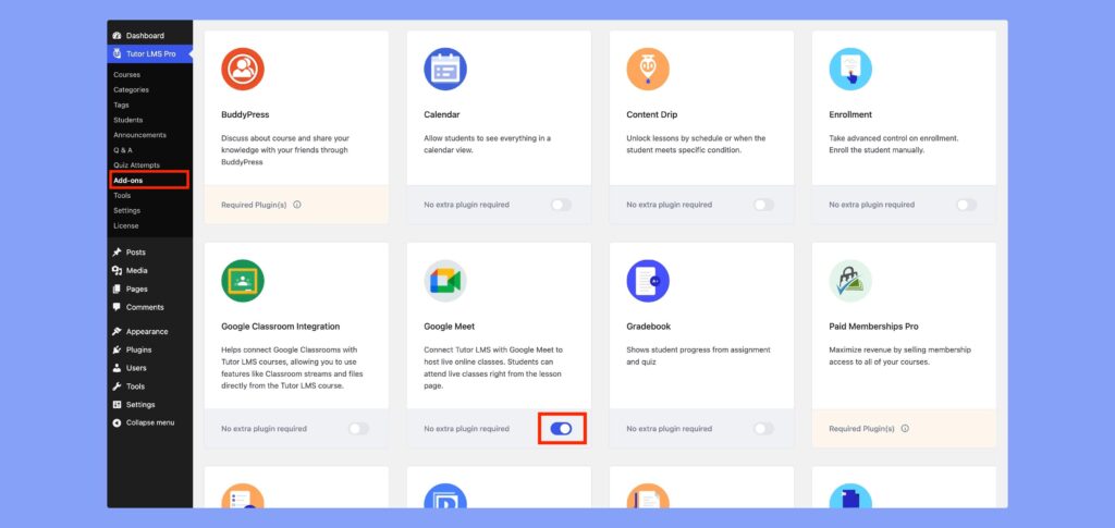 Documention | Google Meet Integration