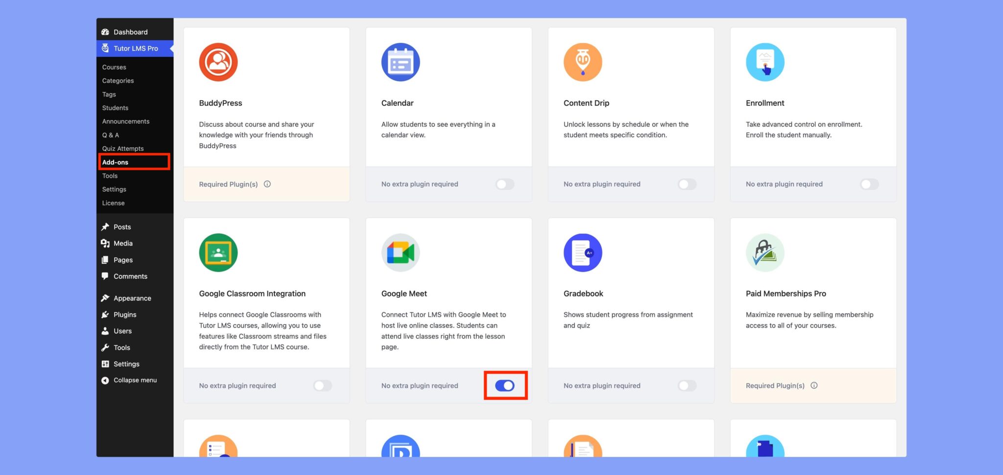Documention | Google Meet Integration