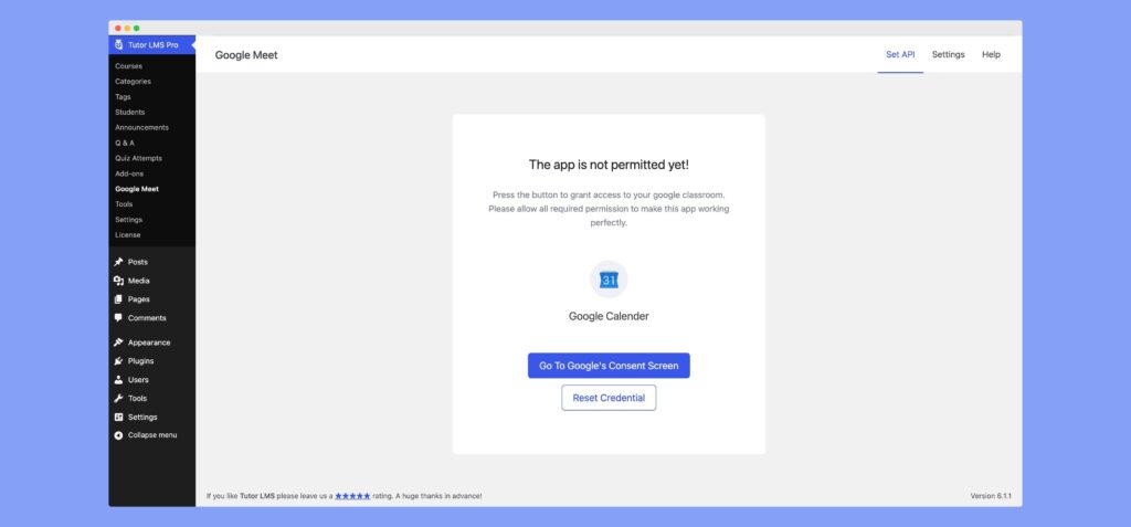 Documention | Google Meet Integration