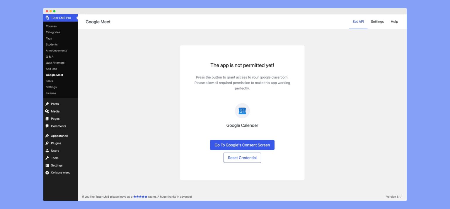 Documention | Google Meet Integration
