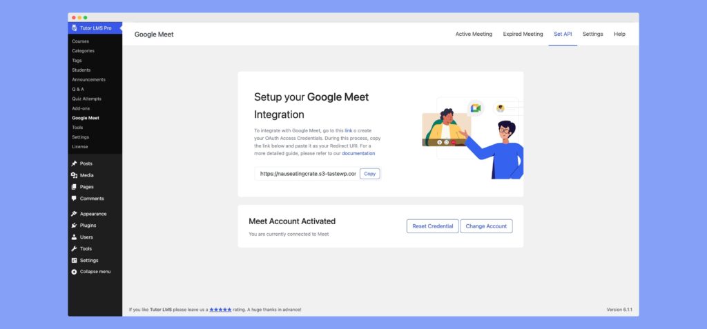 Documention | Google Meet Integration