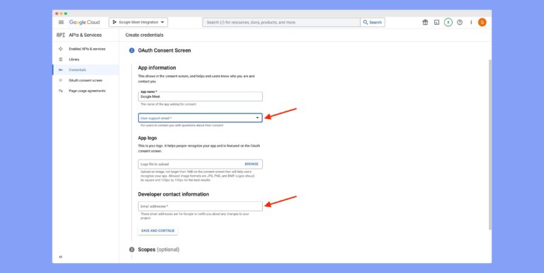 Documention | Google Meet Integration