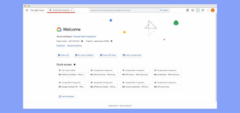 Documention | Google Meet Integration