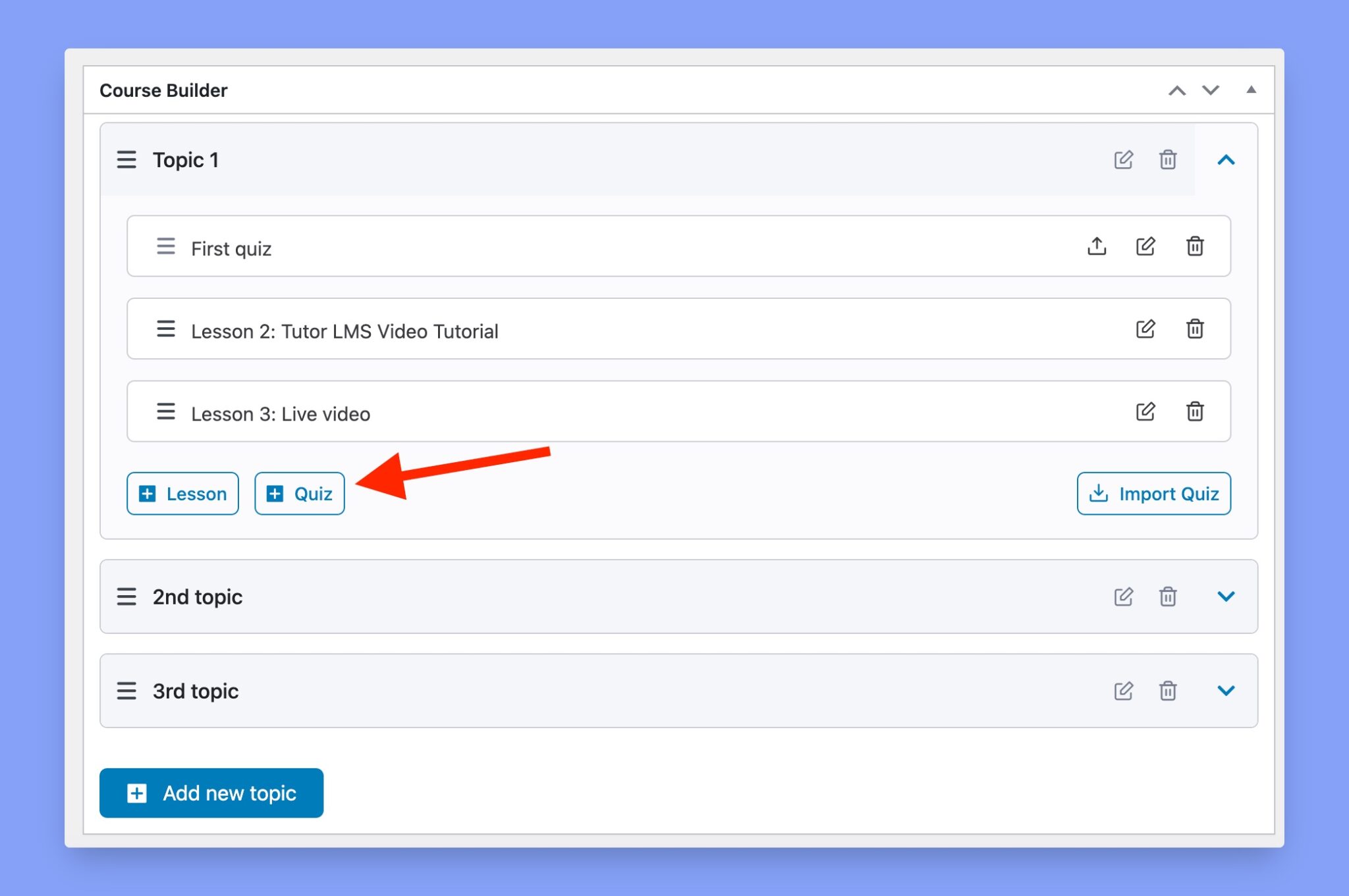 Documention | Quiz Builder