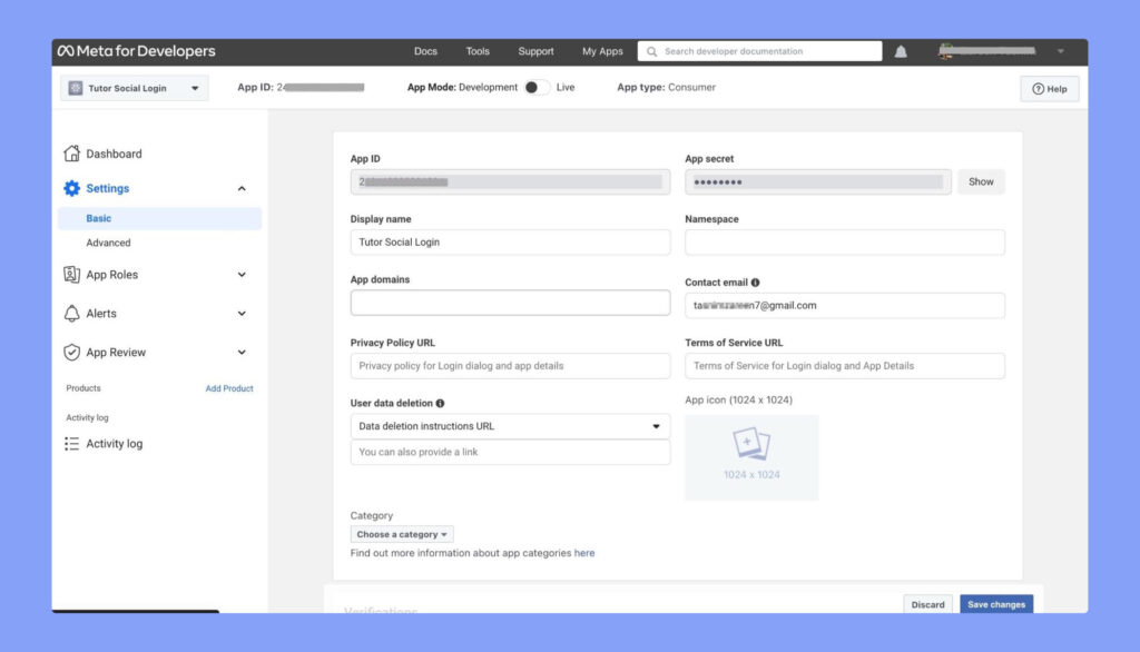 Documention | How to Get a Facebook App ID