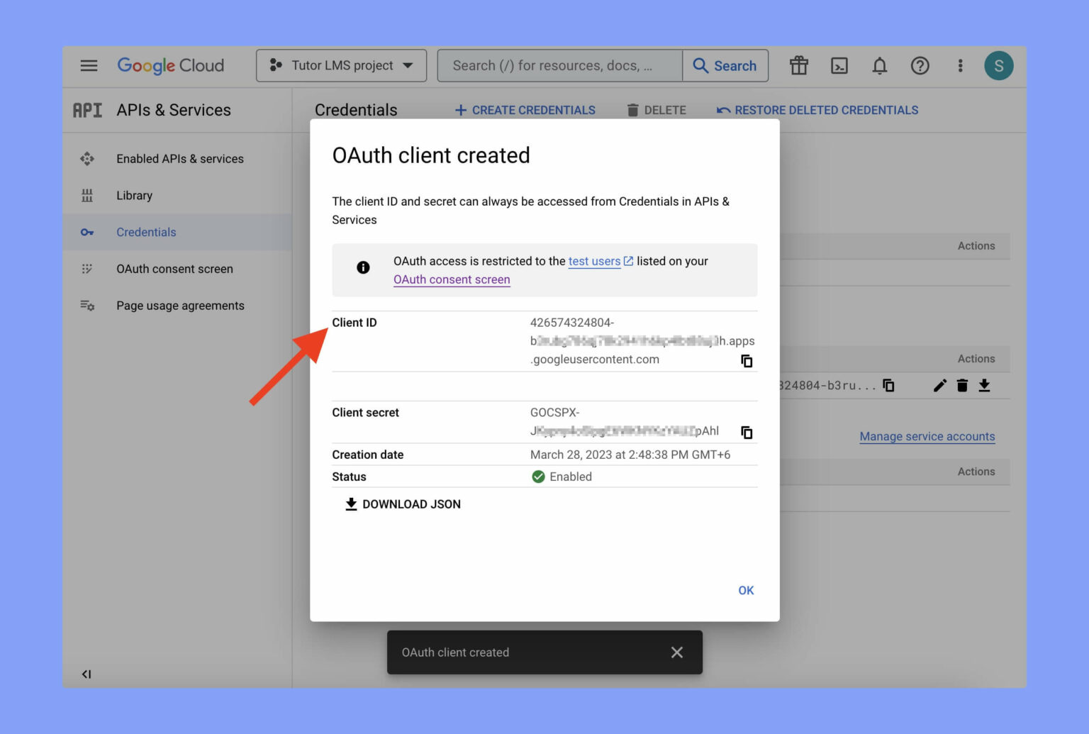 Documention | How to Get Google Client ID