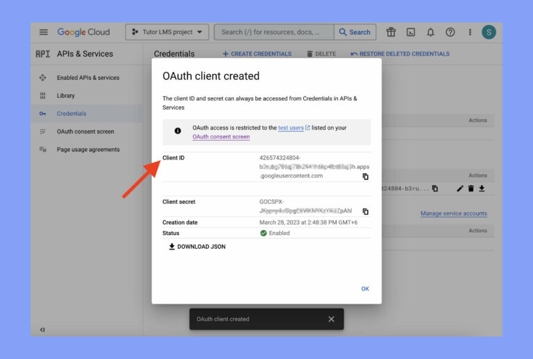 Documention | How to Get Google Client ID