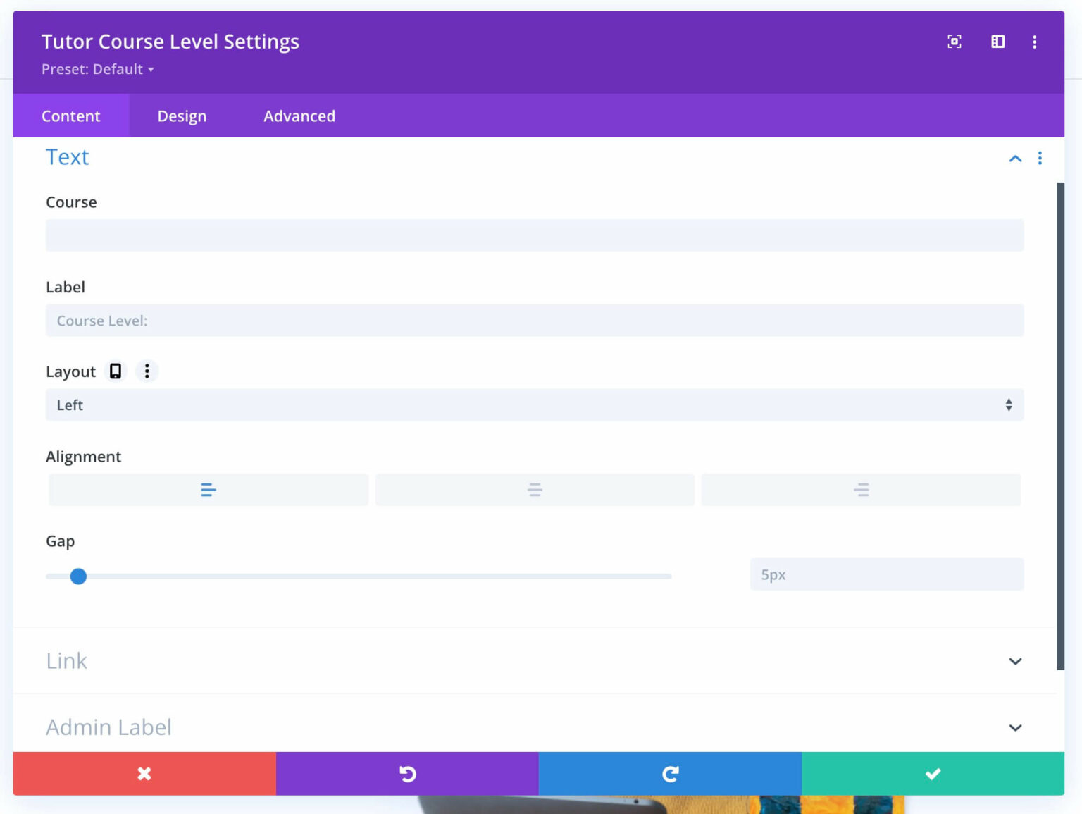Documention | Course Level