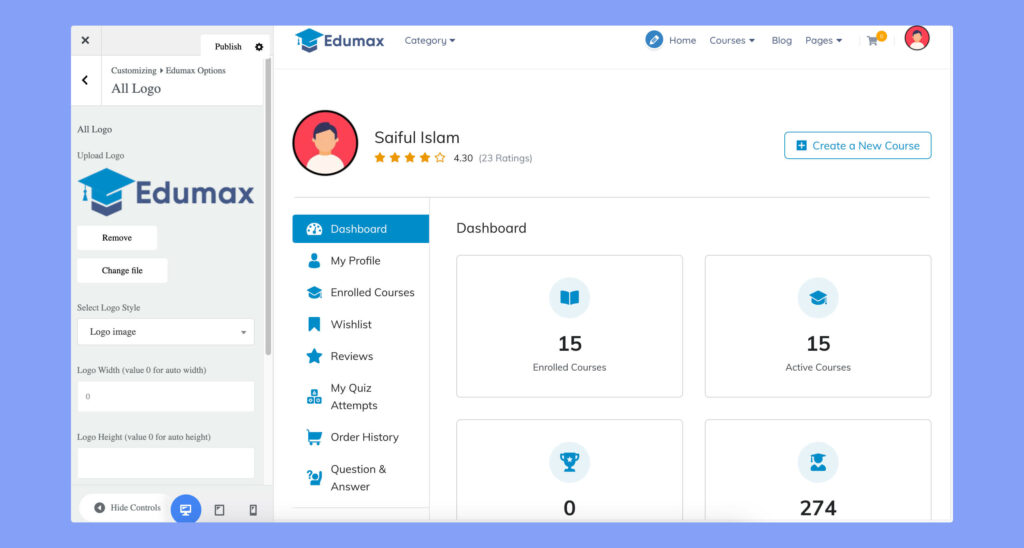 Documention | Customizing Edumax Theme