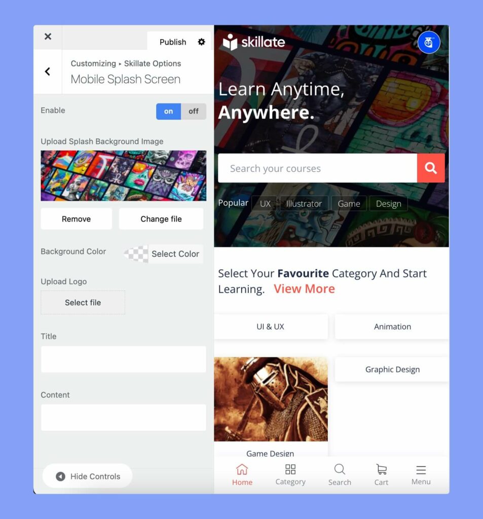 Documention | Customizing Skillate Theme