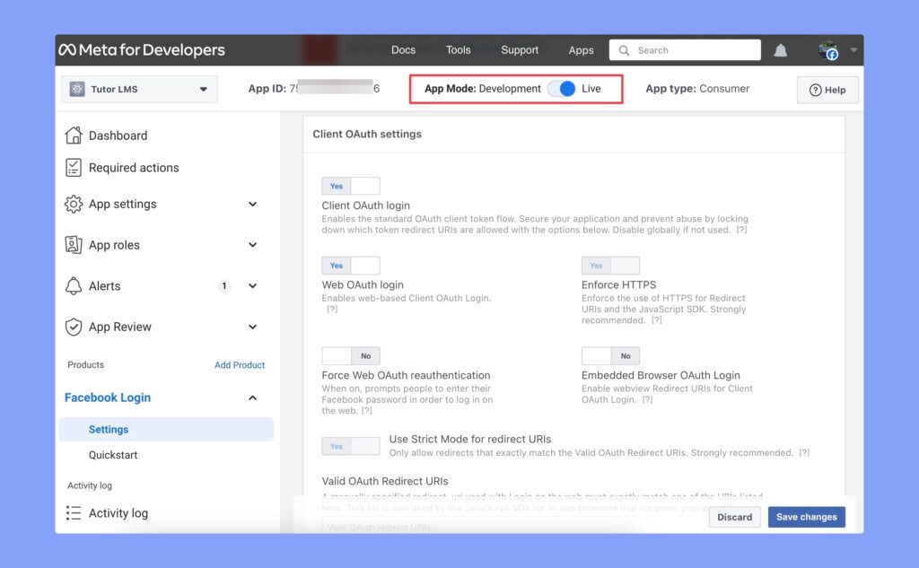Documention | How to Get a Facebook App ID