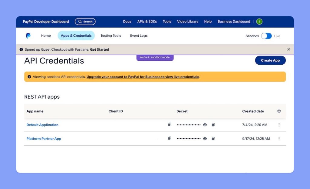 Documention | PayPal