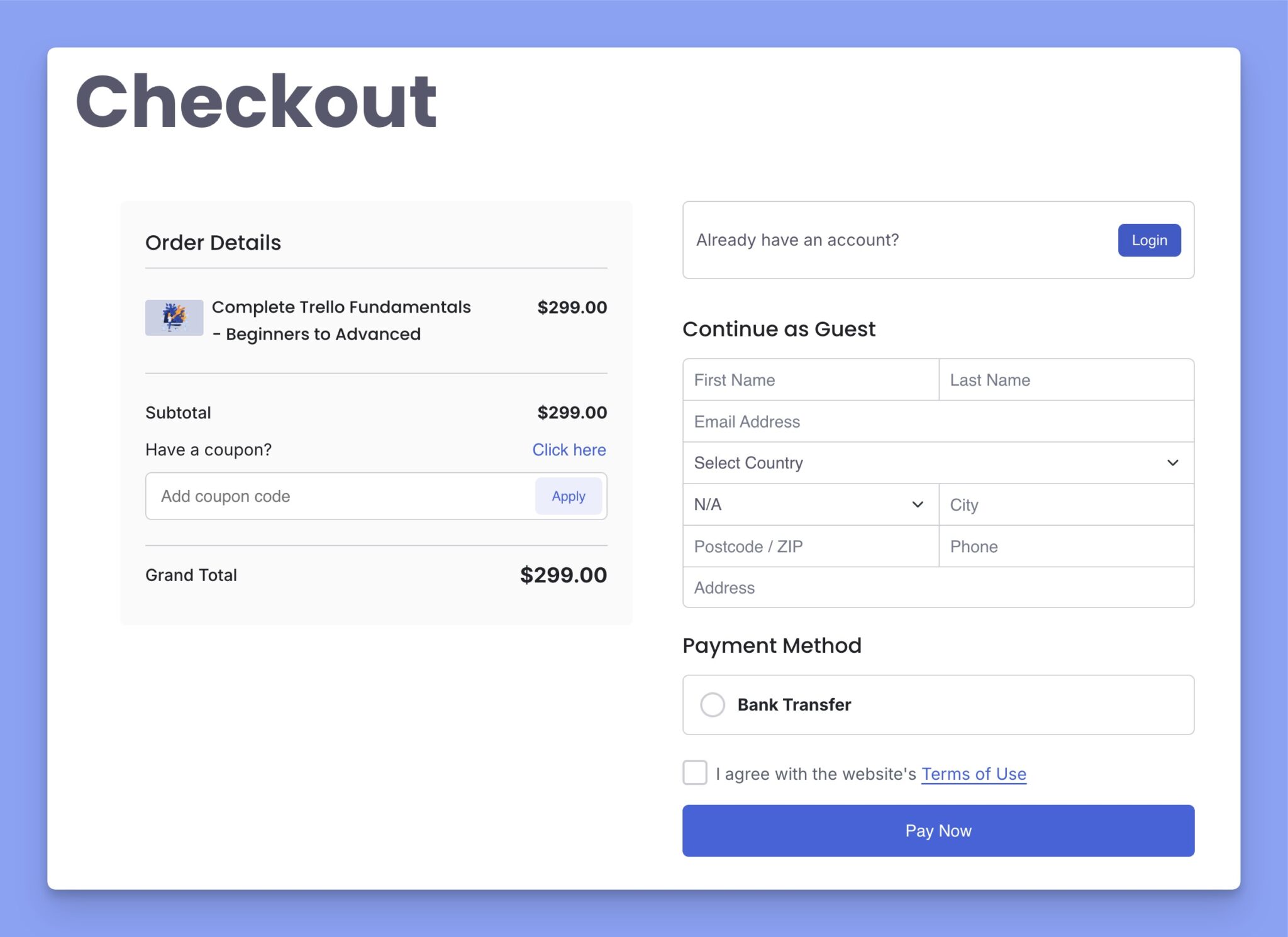 Documention | Checkout