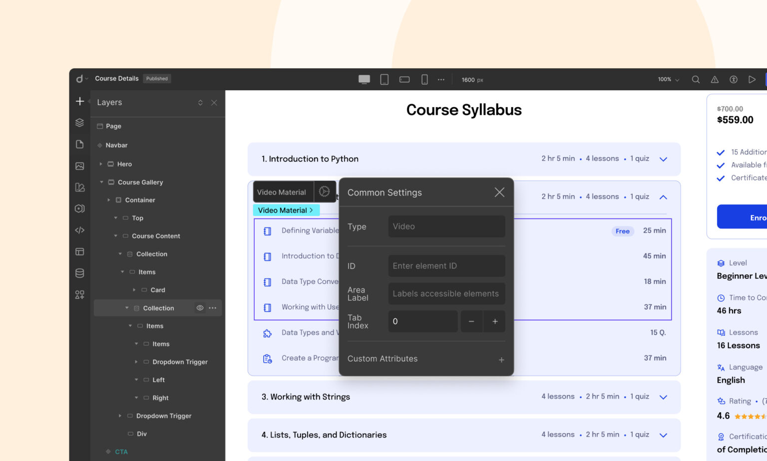 Documention | Material Element