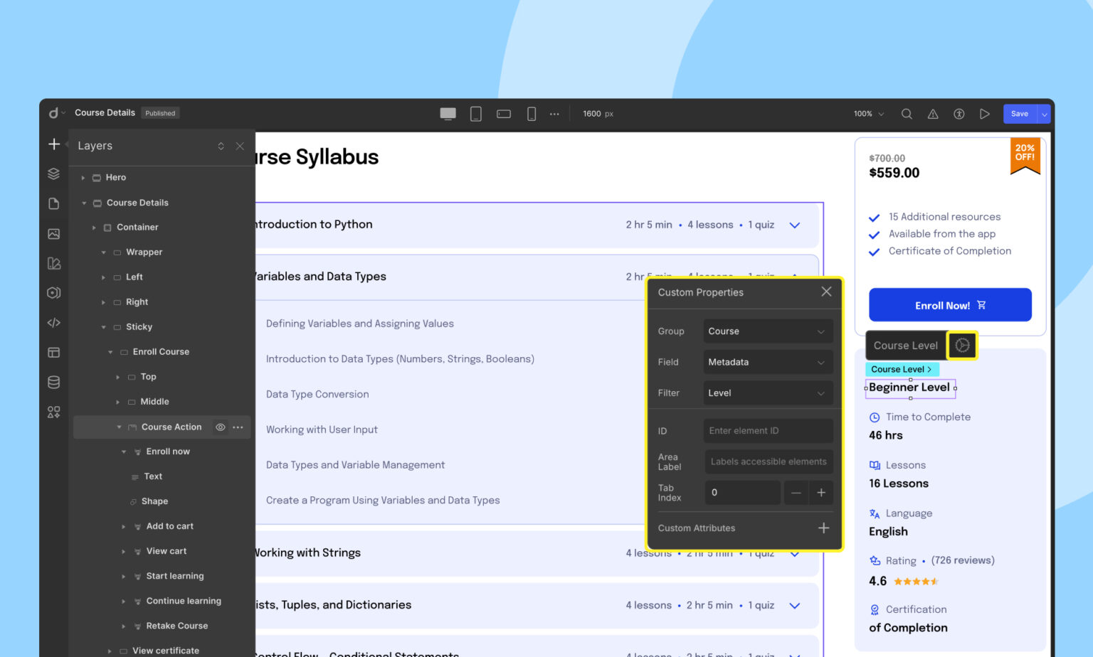 Documention | Course Meta