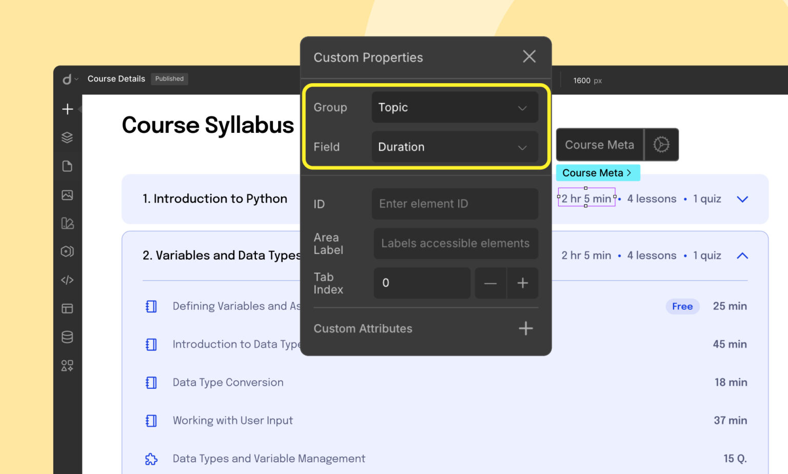 Documention | Course Meta