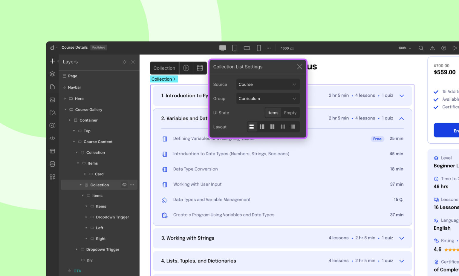 Documention | Material Element