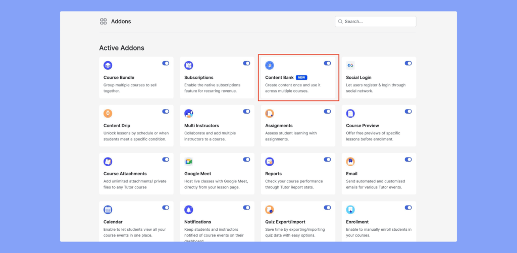 Documention | Content Bank