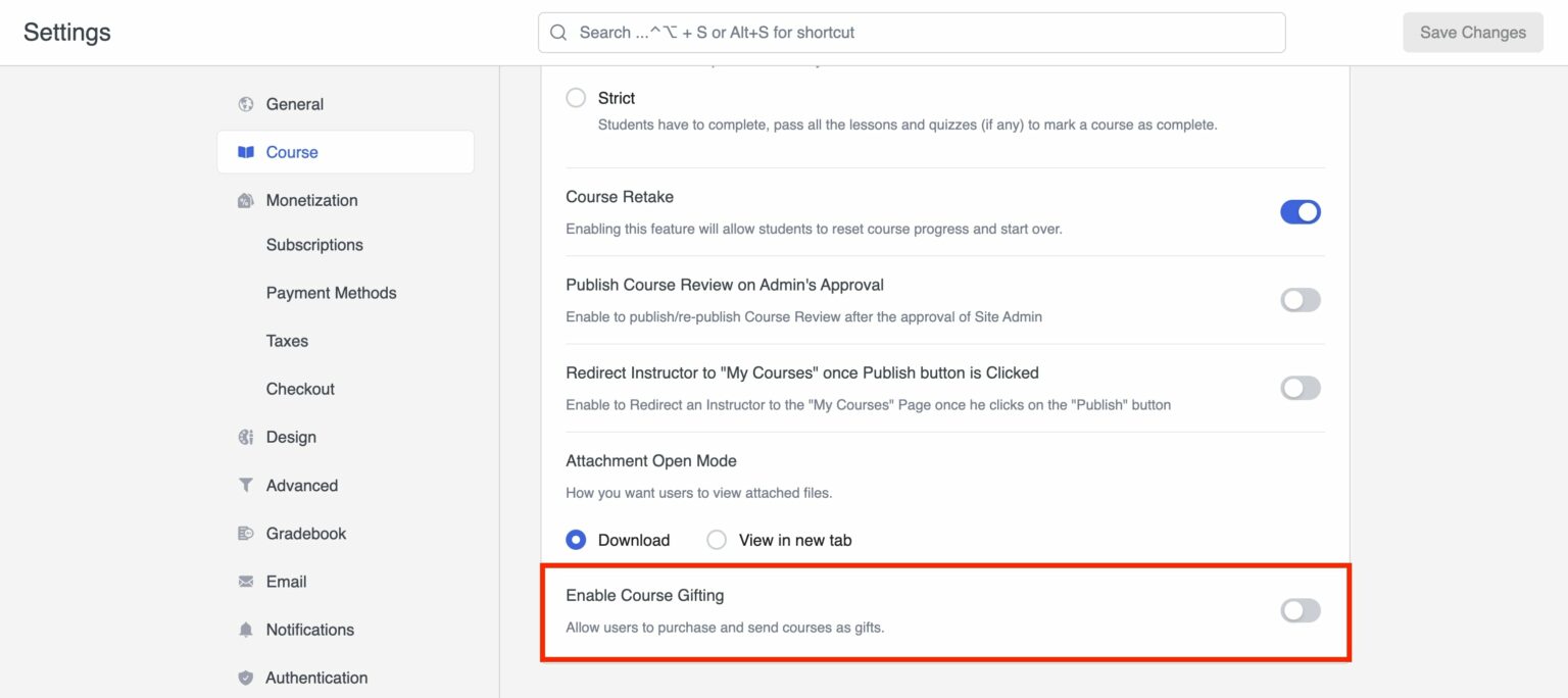 Documention | Gift Course